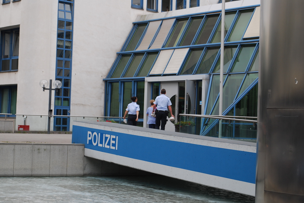 Polizei,Station,,German,Police,Station,-,Heidelberg,,Germany,-,August ...